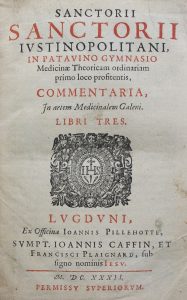 Santorio on the 6 Non-Naturals – The Practice of Medicine